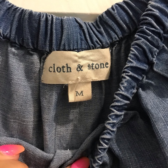 cloth & stone | Dresses | Cloth Stone Tencel Denim Dress Med | Poshmark